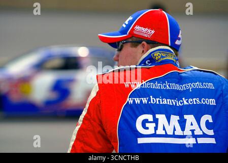 Brian Vickers looks on during a practice session at the Pikes Peak ...