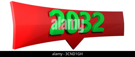 2032 arrow sign isolated on white background Stock Photo - Alamy
