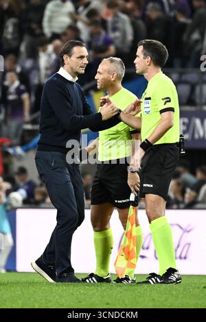 Antwerp's head coach Stef Wils pictured during a soccer game between ...