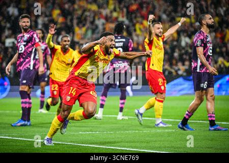 Matthieu Udol of Lens during the French championship Ligue 1 football ...