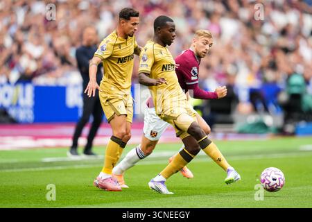 Tyrick Mitchell of Crystal Palace makes a run with the ball during the ...