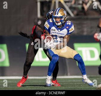 Winnipeg Blue Bombers' Trey Vaval speaks after being named the CFL's ...