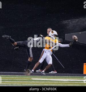Wyoming wide receiver Chris Durr Jr. (13) is tackled by Colorado ...