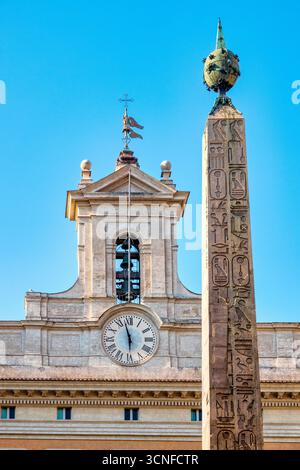 Solare obelisk in front of the Palazzo Montecitorio, Rome, capital of ...