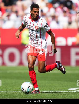 Azzedine OUNAHI of Girona during the Spanish championship La Liga ...