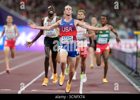 Cole Hocker winning the World Athletics Championships in Tokyo 2025 ...
