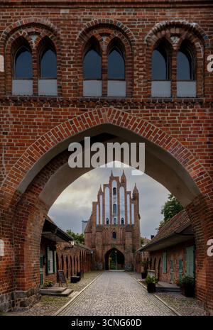 Neubrandenburg, Germany - 18 September, 2025: view of a historic Wiek ...