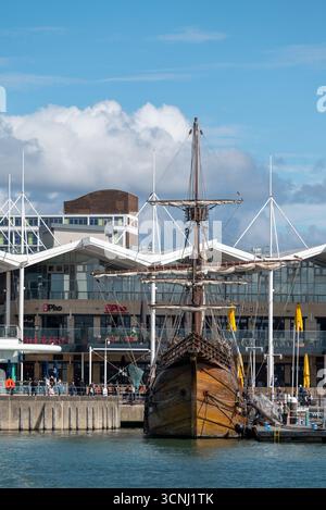 The Nao Santa Maria, a 15th-century replica of Christopher Columbus ...