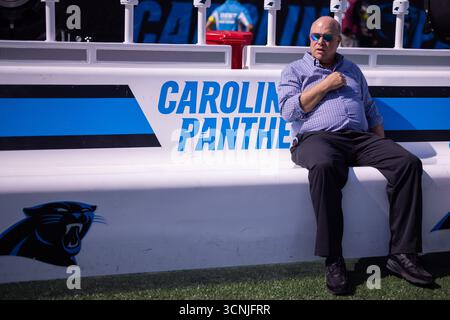 Carolina Panthers owner David Tepper looks on before an NFL football ...