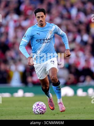 Manchester City's Tijjani Reijnders during the Premier League match at ...