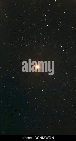 Betelgeuse a red supergiant star in the constellation Orion. Star map ...