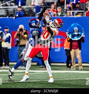 New York Giants cornerback Andru Phillips (22) reacts after breaking up ...