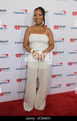 Kerry Harris attends the 2025 iHeartRadio Music Festival at T-Mobile ...