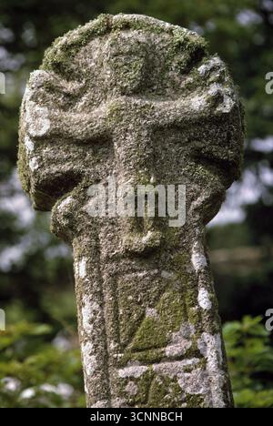 Depiction of Christ on the cross, showing the figure crucified with ...