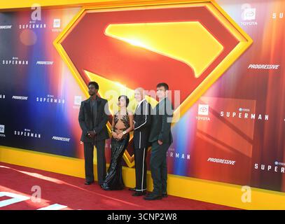 Actor Edi Gathegi, actress Isabela Merced, actor Anthony Carrigan and ...