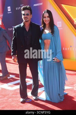 Actor Frank Grillo and San Nardi attend the Premiere of Warner Bros ...