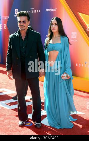 Actor Frank Grillo and San Nardi attend the Premiere of Warner Bros ...