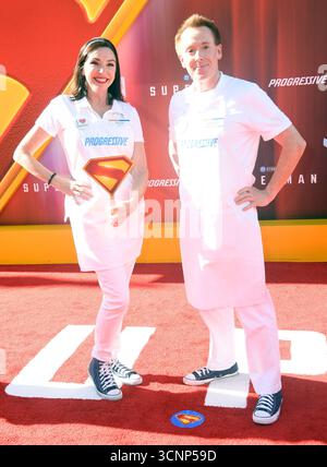 Progressive Insurance TV personality "Flo" poses for photos before ...