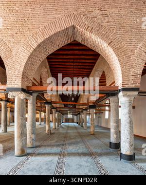 Interior brickwork and arches of the ancient Mosque Baths, used as a ...