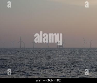 Scorby Sands offshore wind farm, Great Yarmouth, Norfolk, England, UK ...