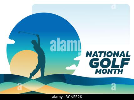 : National golf month banner - vector illustration Stock Vector Image ...