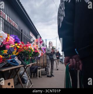Vibrant and colorful eastern skies in the early morning hours of April ...
