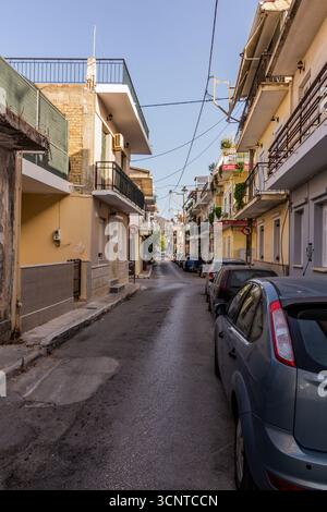 Scenic view of Zakynthos old town and sea from the iconic Bohali ...