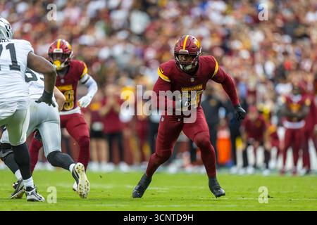 Washington Commanders outside linebacker Von Miller (24) looks on ...