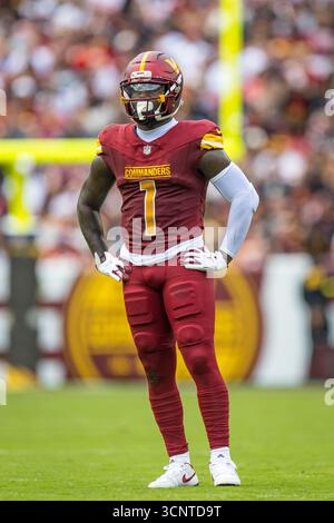 Washington Commanders wide receiver Deebo Samuel is seen during warm ...