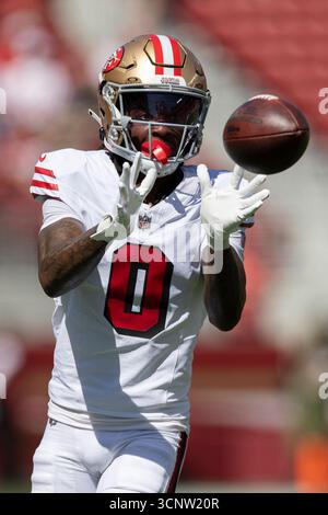 San Francisco 49ers cornerback Renardo Green (0) looks on between plays ...