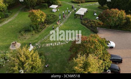 Piacenza, Italy - September 7th 2025 An elegant outdoor wedding ...