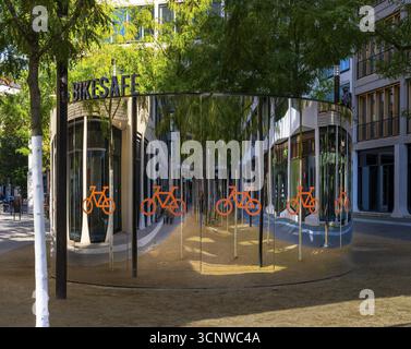 Bicycle car park, inner courtyard, Am Tacheles, Oranienburger Strasse ...