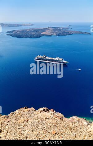 Large cruise ship at sea - Aerial image Stock Photo - Alamy