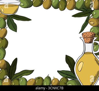 olive oil green branch leaf vector seamless pattern Stock Vector Image ...