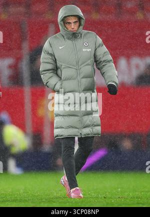 Chelsea's Alejandro Garnacho walks off the pitch at the final whistle ...