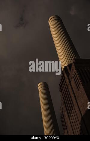 A low-angle view of the Battersea Power Station Stock Photo - Alamy