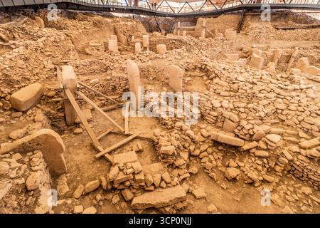 Gobekli Tepe neolithic archaeological site dating from 10 millennium BC ...