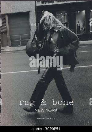 poster advertising Rag & Bone in paper magazine from 2015 year ...