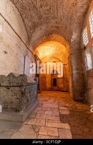 :interior view of Outer narthex of Hagia Sophia build as Christian ...