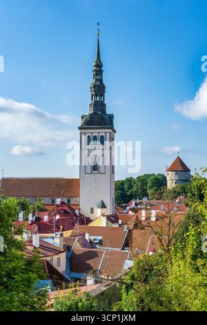 An elevated view of old rooftops in Helsingborg, Sweden Stock Photo - Alamy
