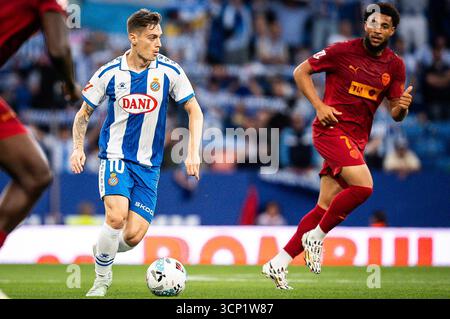 Pol LAZANO of Espanyol Barcelona during the Spanish championship LaLiga ...