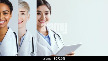 Collage of Diverse Medical Professionals Showcasing Teamwork in ...