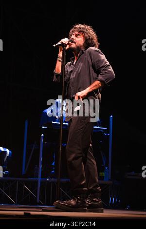Francesco Renga performs live in Milan, Italy, on December 20 2014 ...