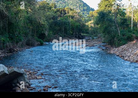 Stone stream in Tres Barras district Santa Maria RS Brazil Stock Photo ...