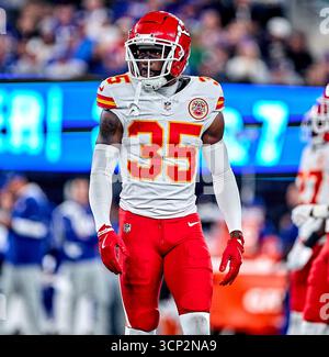Kansas City Chiefs cornerback Jaylen Watson (35) runs onto the field ...