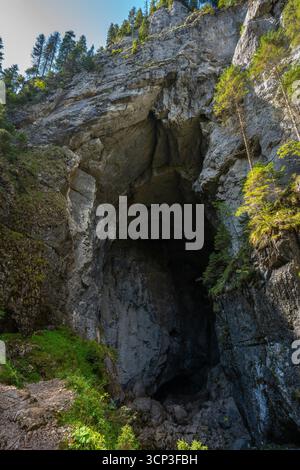 The Doline 3 entrance in the Cetatile Ponorului cave in Romania Stock ...