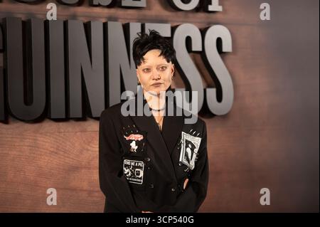 Celeste Guinness attending the London premiere of House of Guinness, at ...