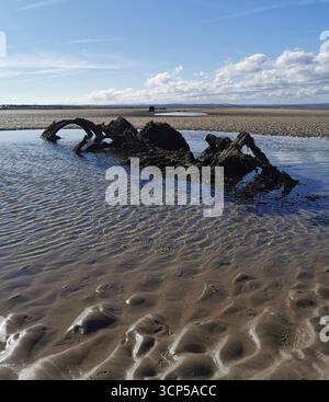 Wrecked WWII X-Class “Midget” submarines rust in Aberlady Bay near ...