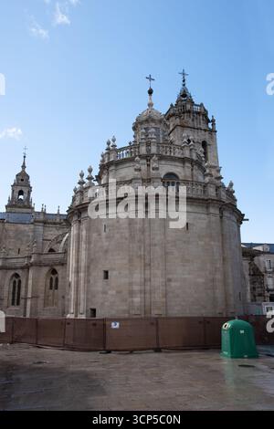 Lugo, Spain. The Catedral de Santa Maria (Saint Mary's Cathedral), a ...