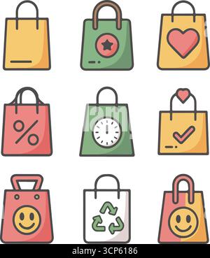 shopping bag icon Stock Vector Image & Art - Alamy
